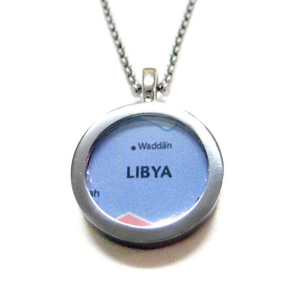 Kiola Designs | Jewelry | Libya Map Pendant Necklace | Poshmark